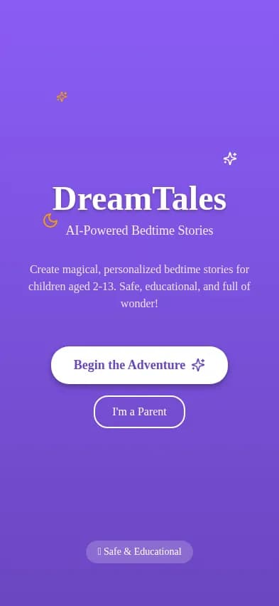 DreamTales: AI-Powered Interactive Bedtime Story Generator for Kids