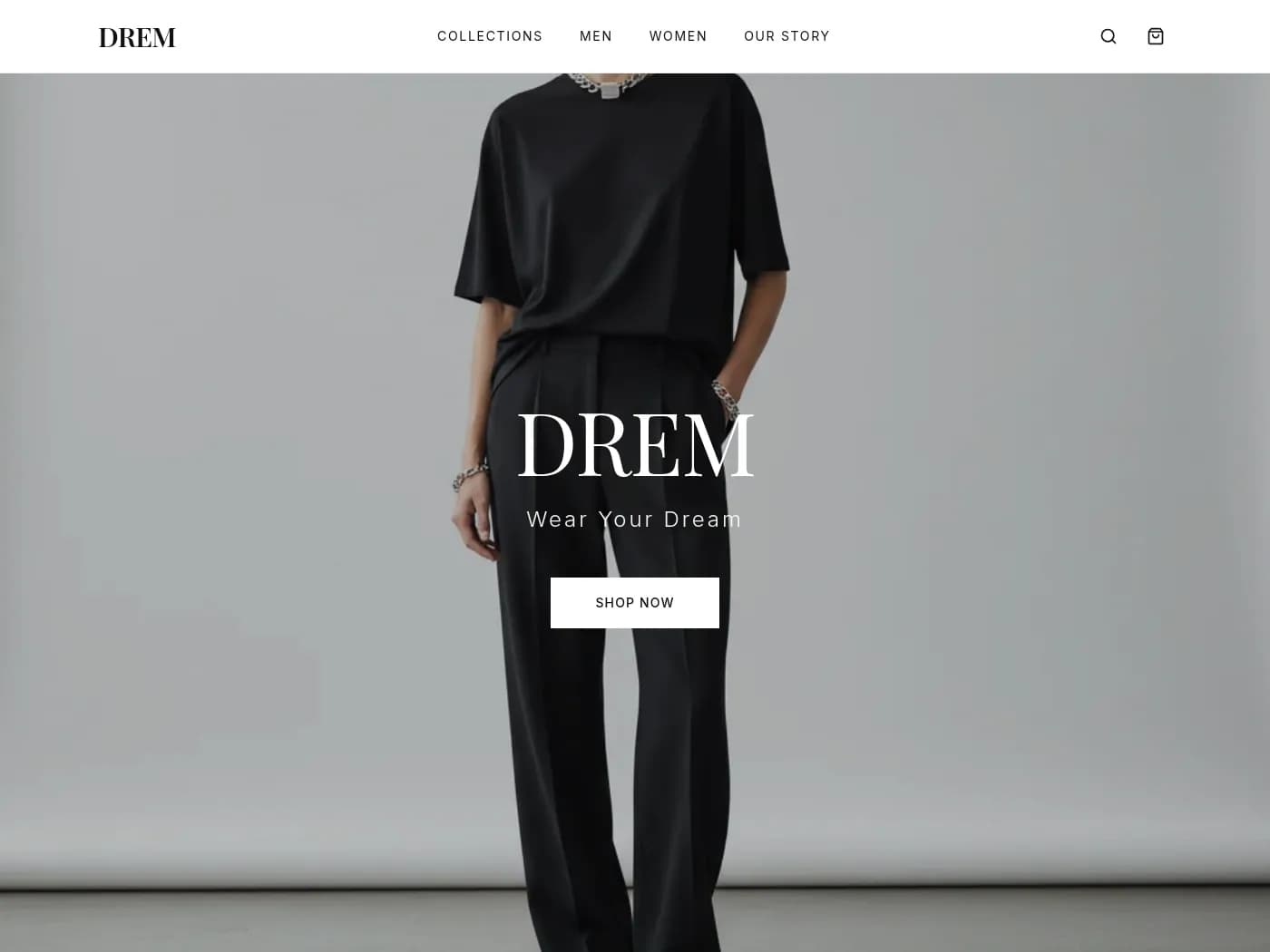 DREM Luxury Fashion Web Experience
