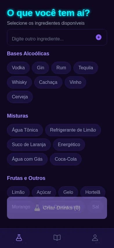 DrinkUp – Personal Drink Recipe Generator and Party Mixer