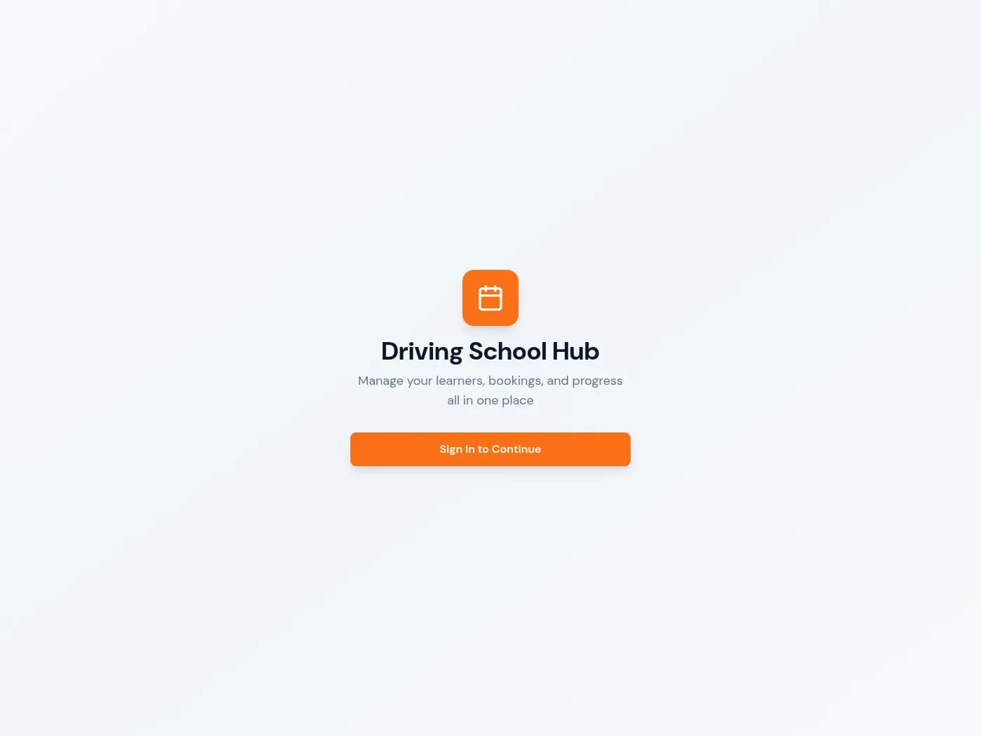 Driving School Learner Hub