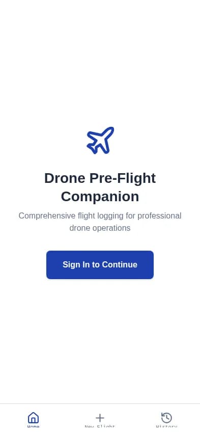Drone Pre-Flight Mobile Companion