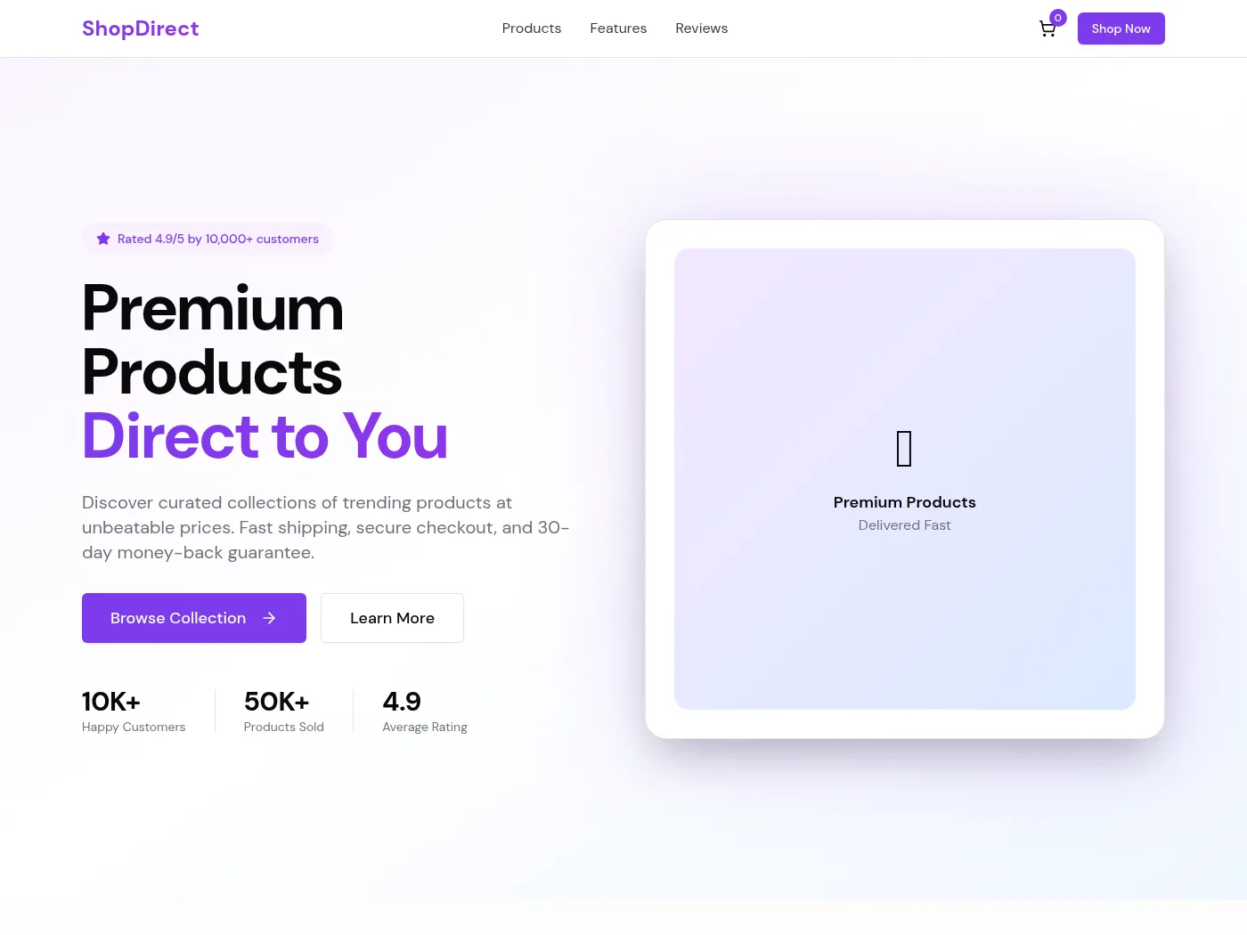 Dropshipping Store Landing Page