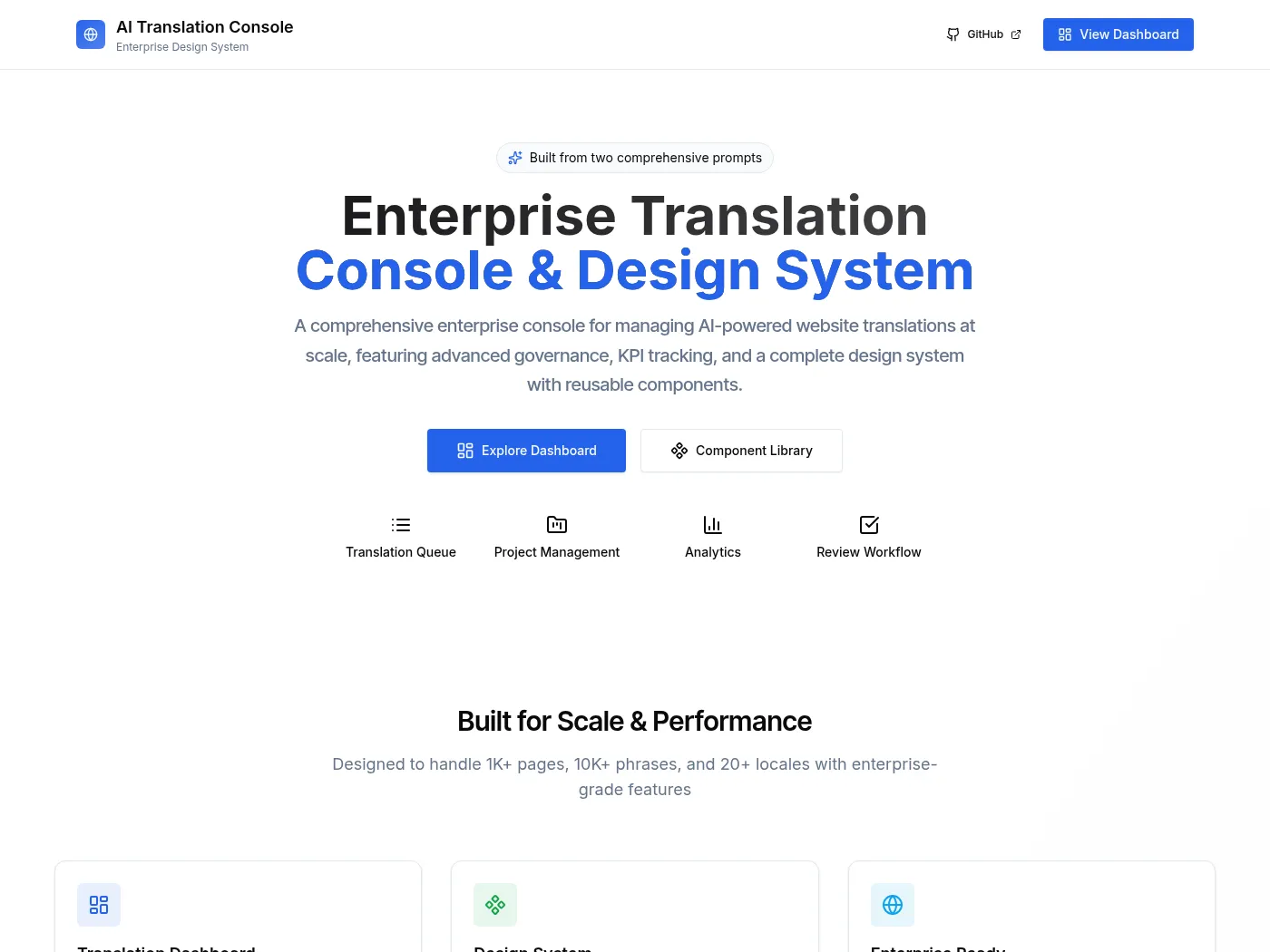 Dual Prompt UI Starter