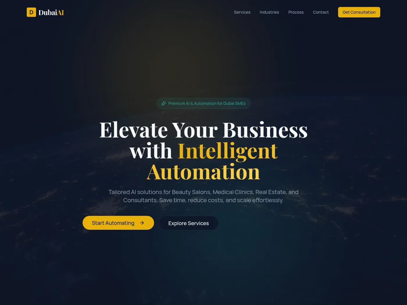 Dubai Automation & AI Studio Website