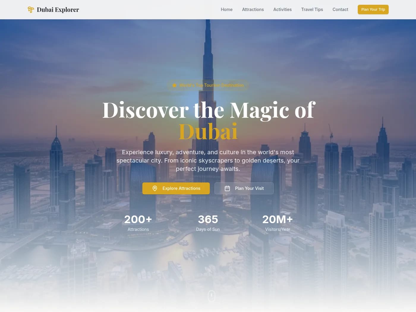 Dubai Tourism Explorer