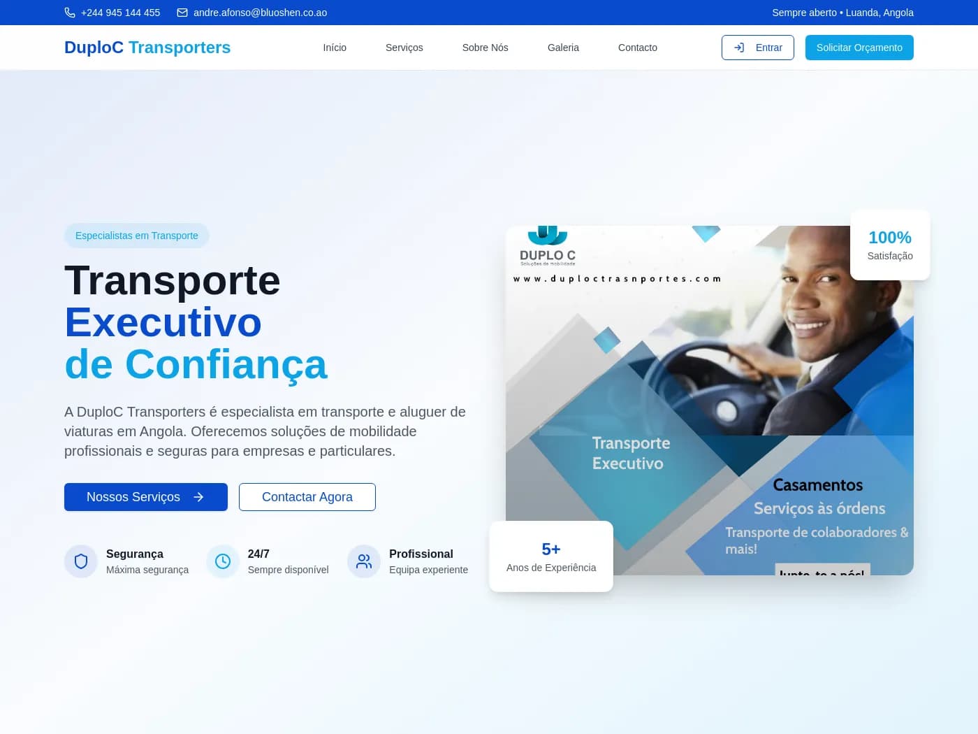 DuploC Transporters Interactive Web Platform