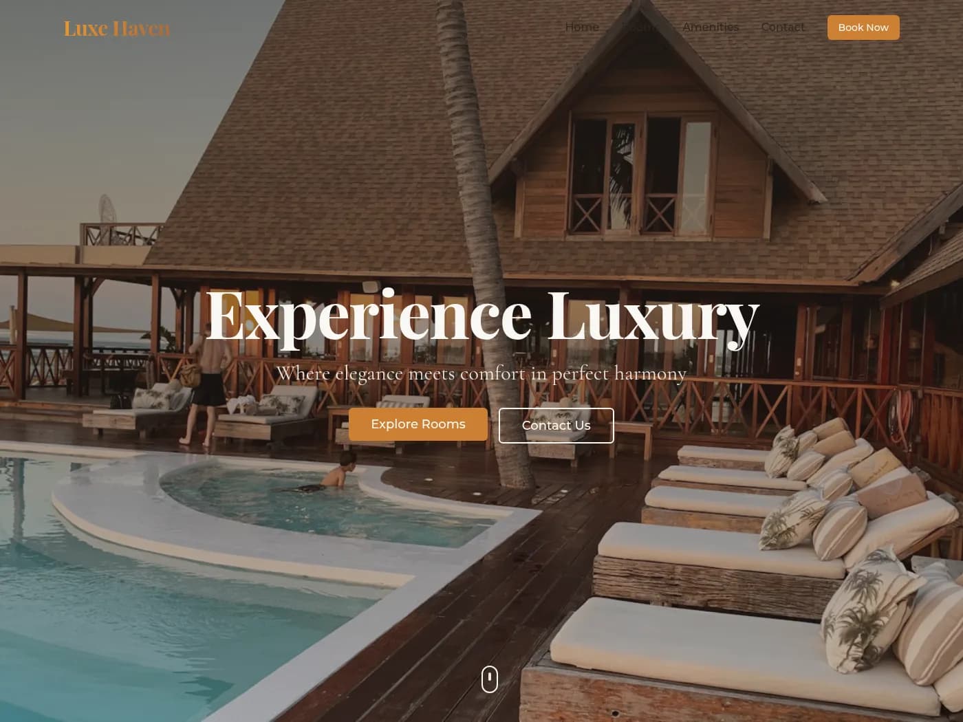 Dynamic Hotel Website with CSS and HTML
