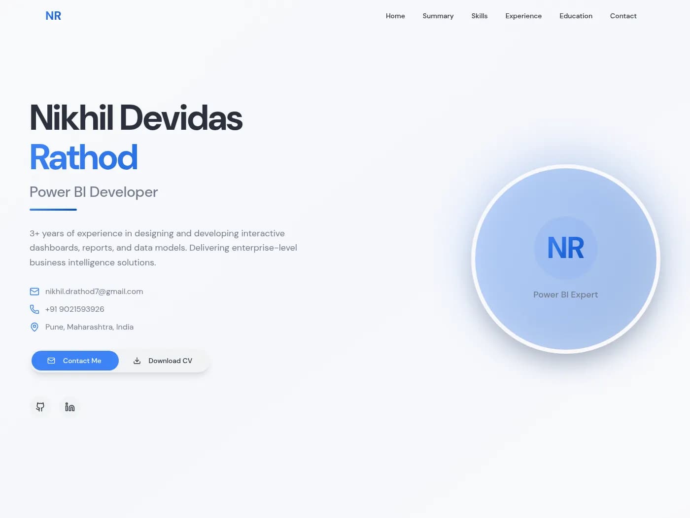 Dynamic Modern Portfolio Website