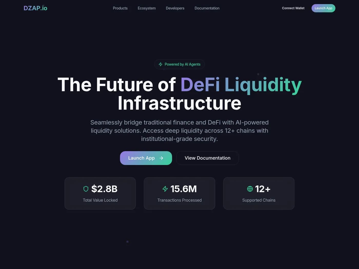 DZAP.io Homepage Redesign