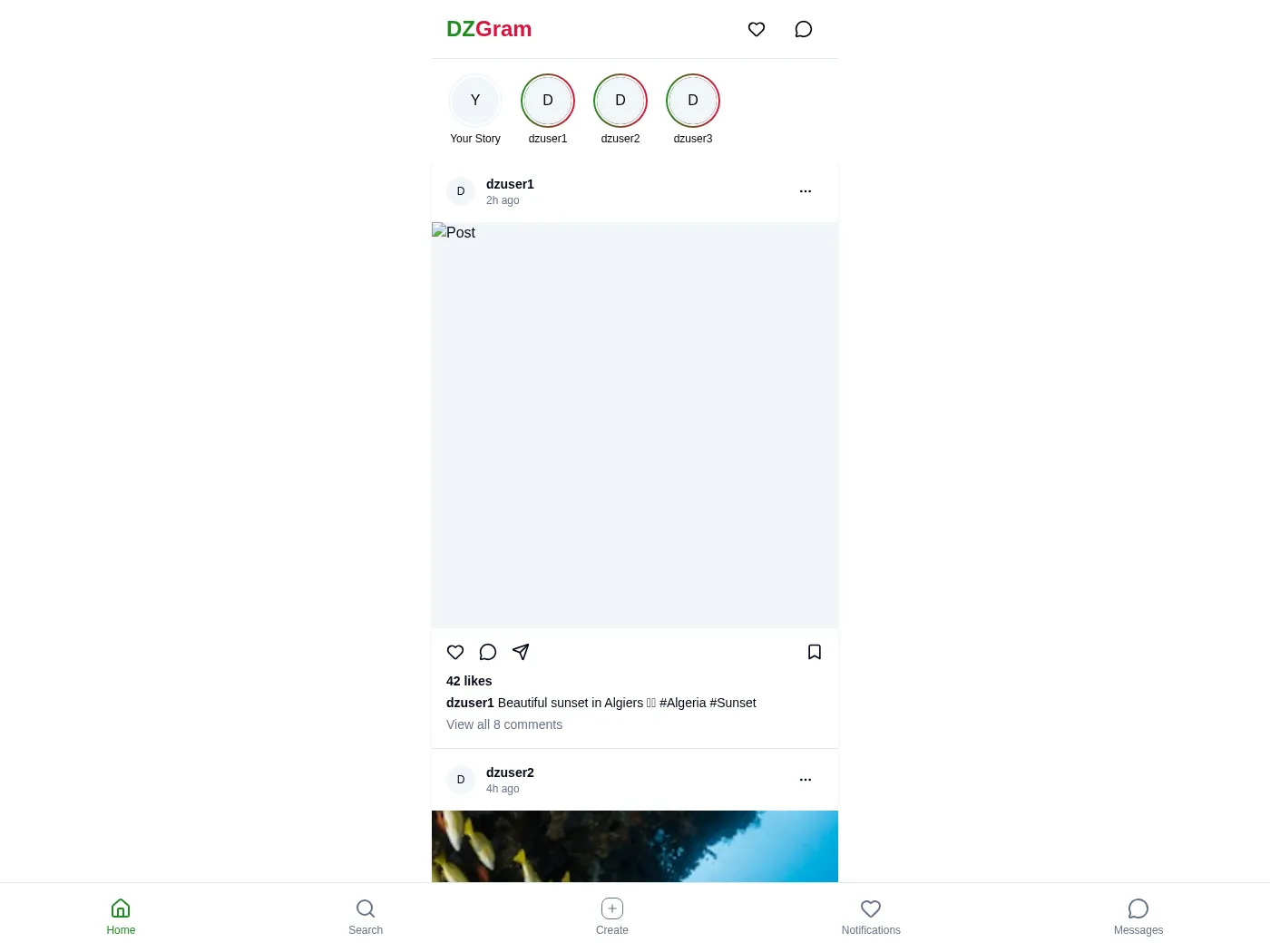DZGram: Algerian Social Media Platform