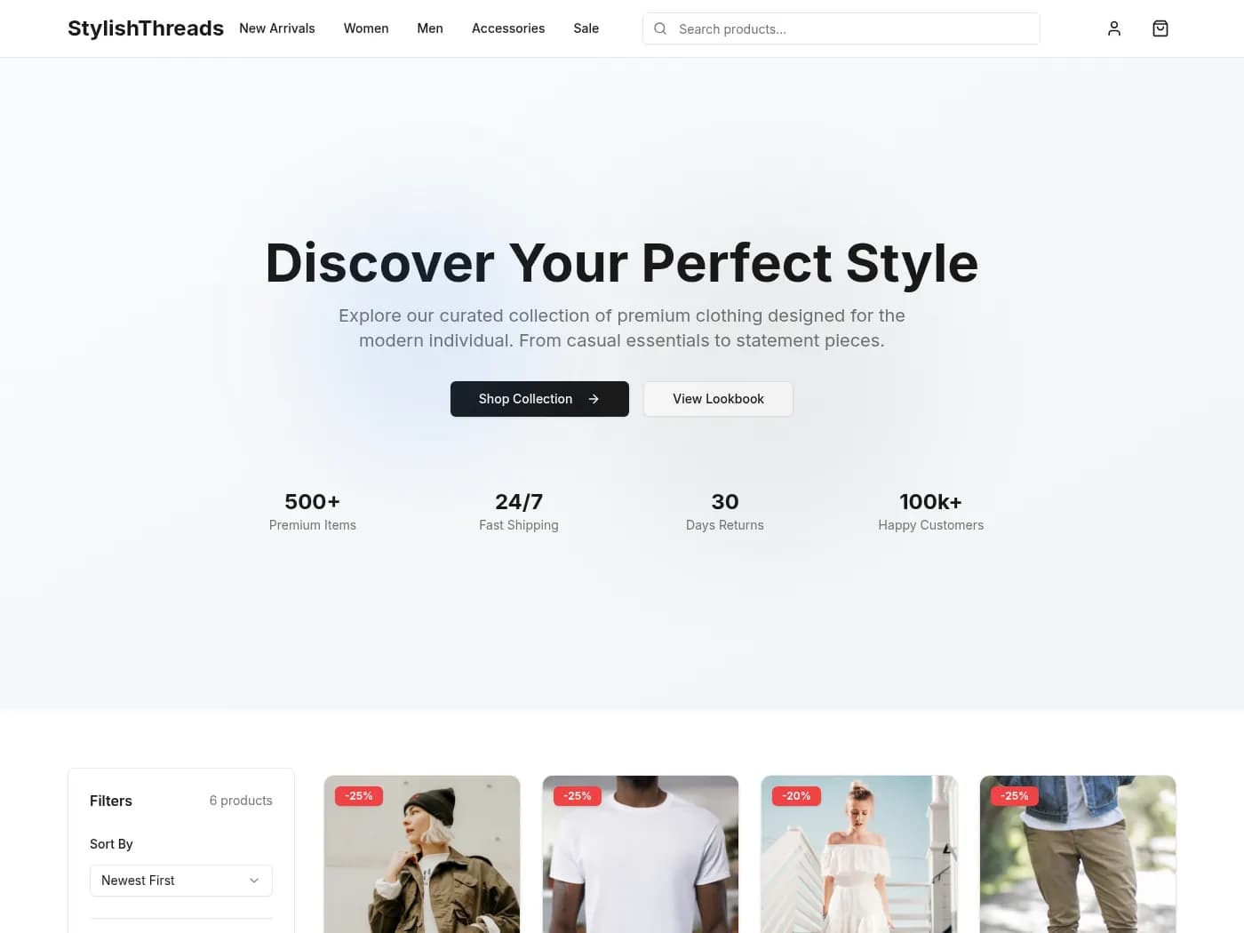 StylishThreads Online Store