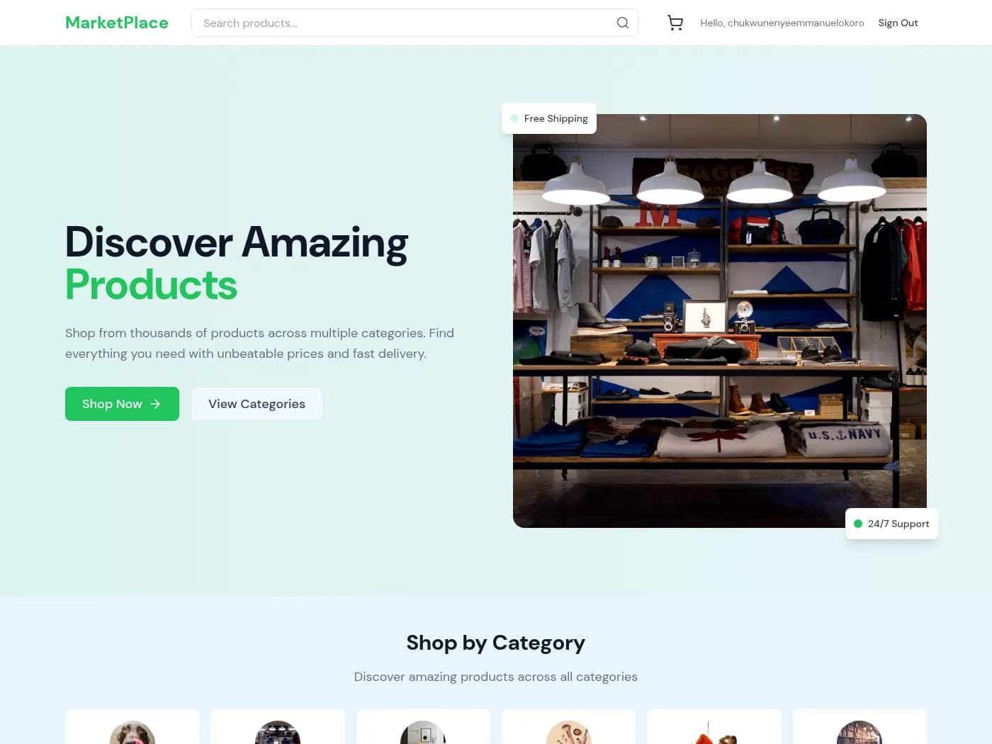 E-Commerce Marketplace Platform