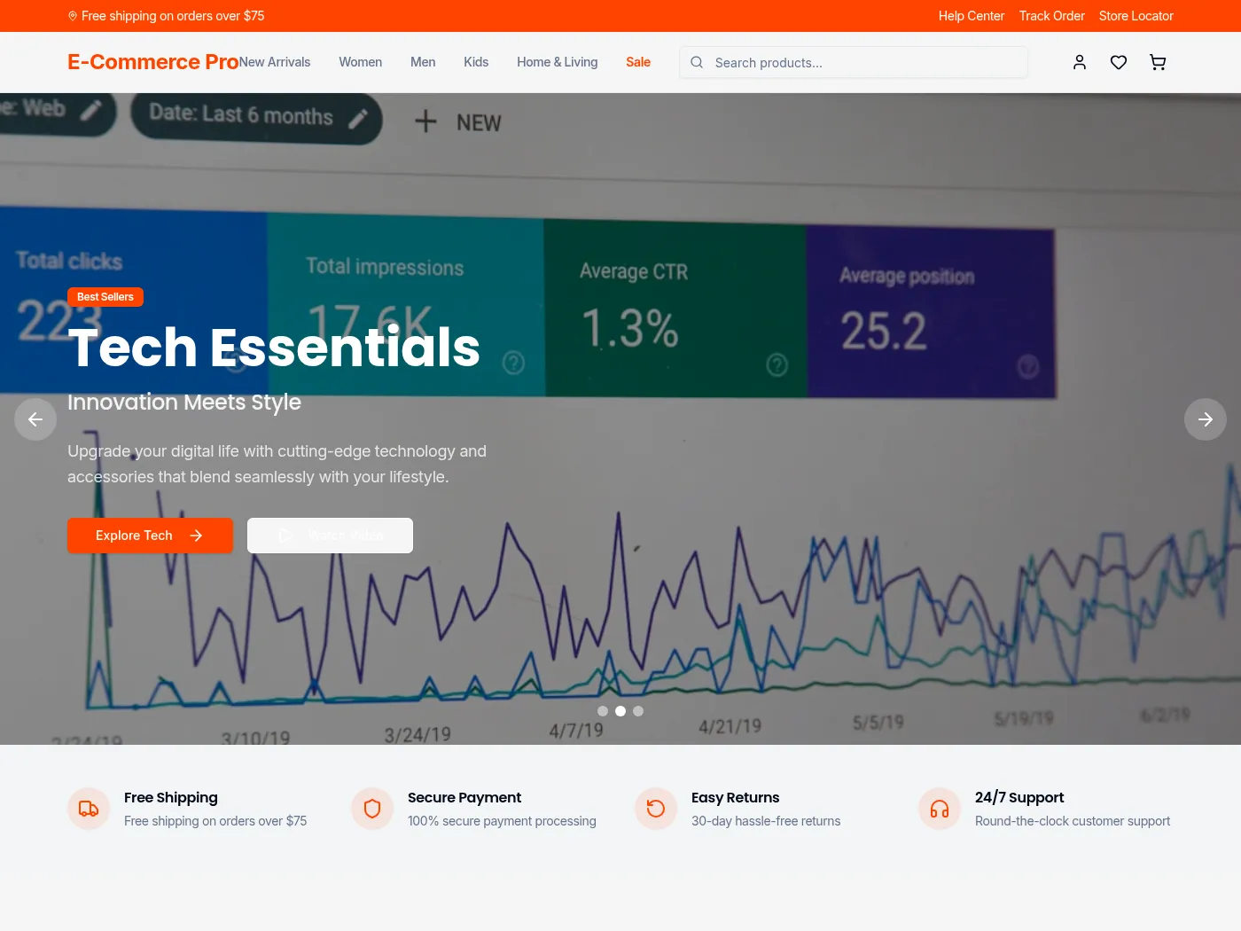 E-Commerce Pro: Scalable, Immersive D2C Platform for Modern Retail Brands