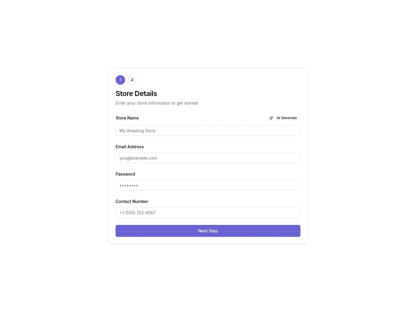 E-Commerce Website User Registration Platform