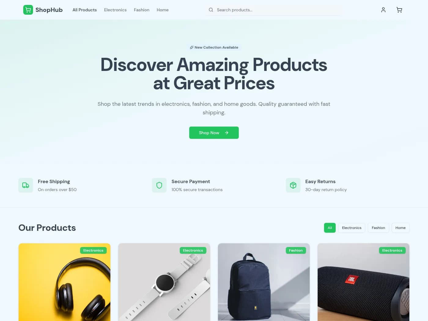 E-Commerce Storefront Platform