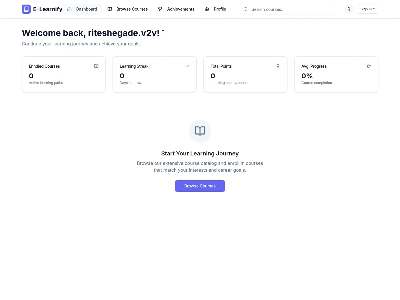 E-Learnify: Interactive Online Learning Platform