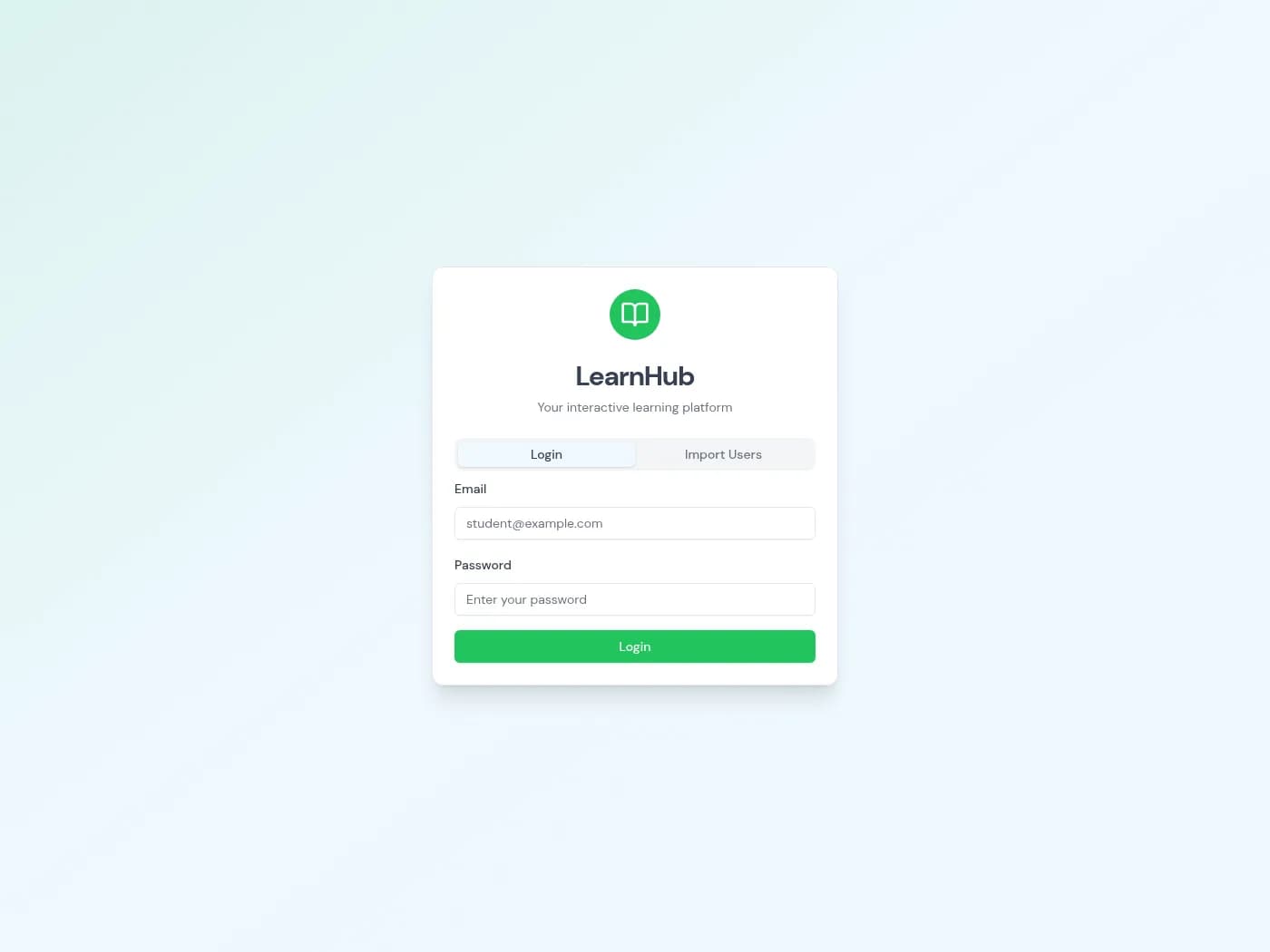 Insightful E-Learning Platform with Interactive Tasks and Analytics