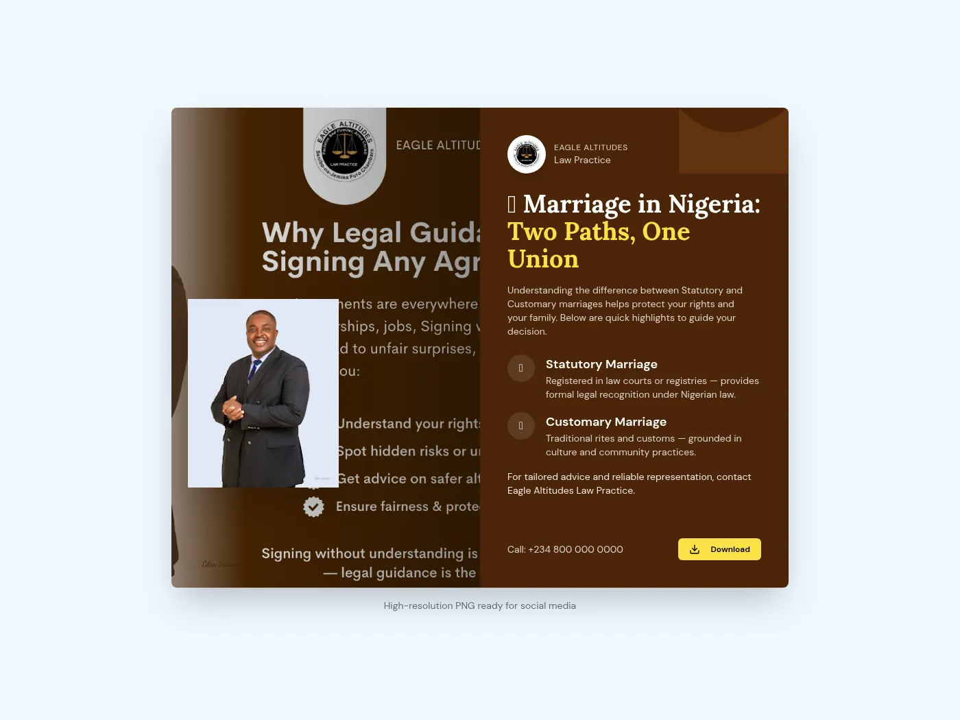 Eagle Altitudes Law Practice Flyer Creator