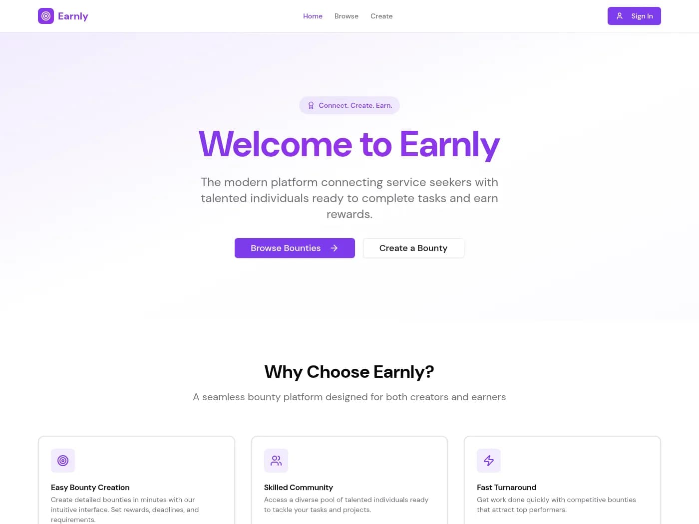 Earnly Bounty Platform