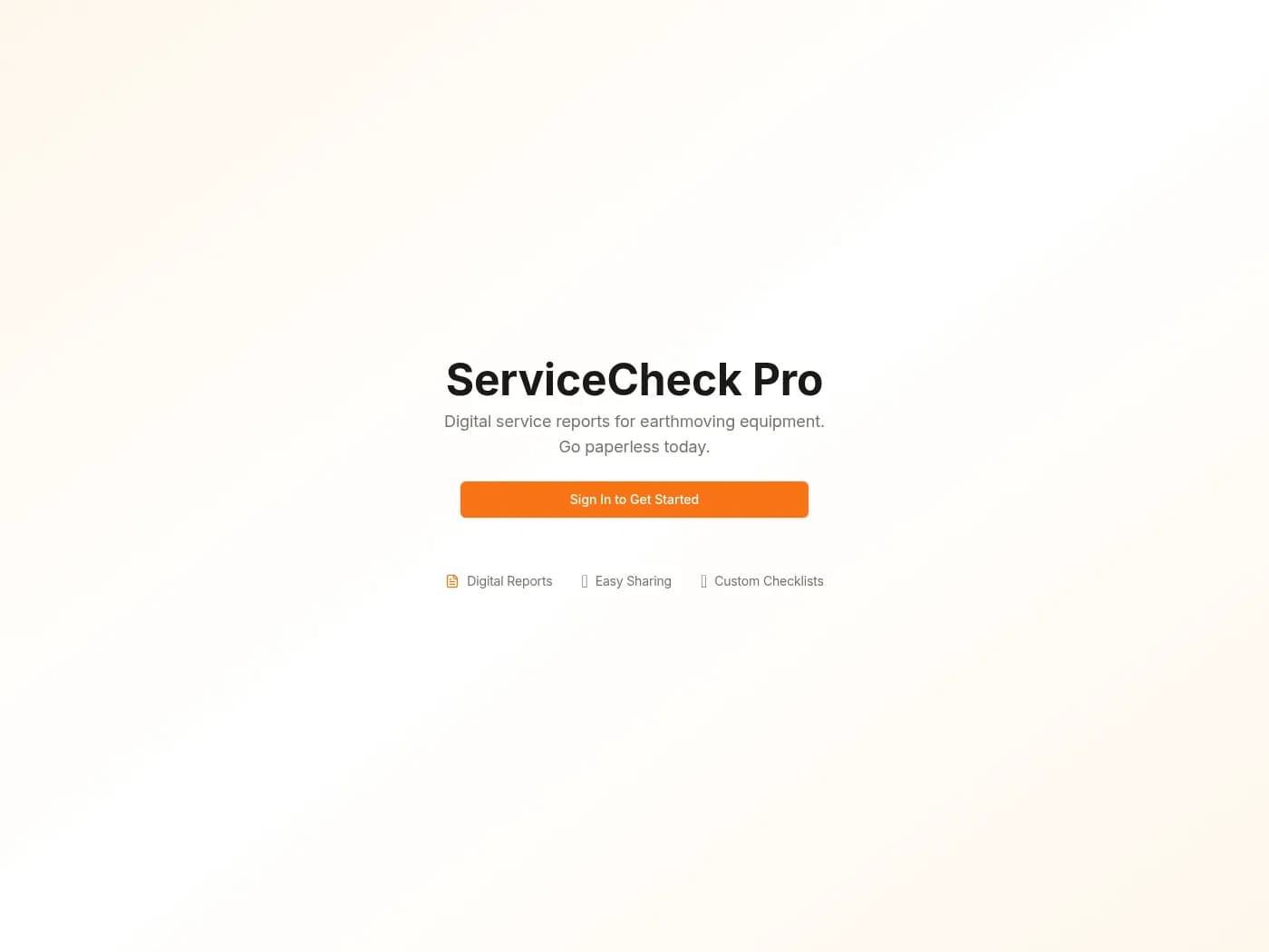 Earthmoving Equipment Digital Service Reports