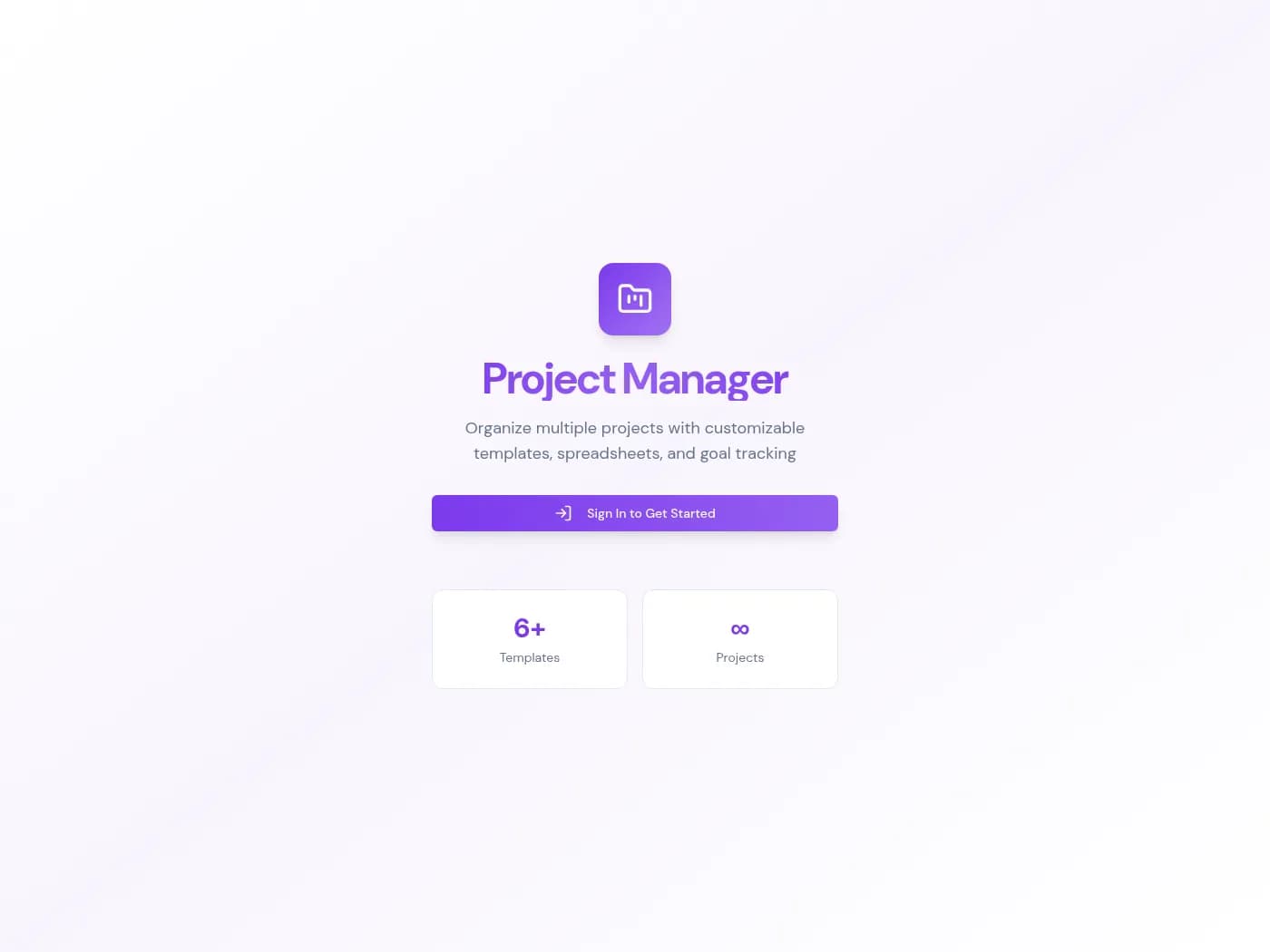 Easy Project Manager with Customizable Templates