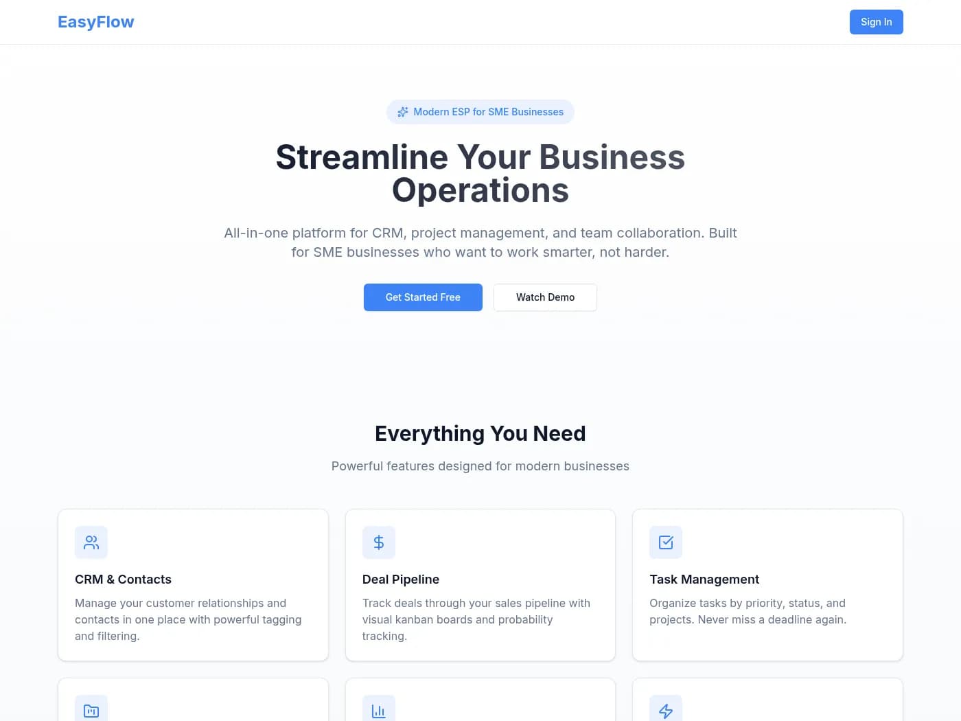EasyFlow ESP for SME Businesses
