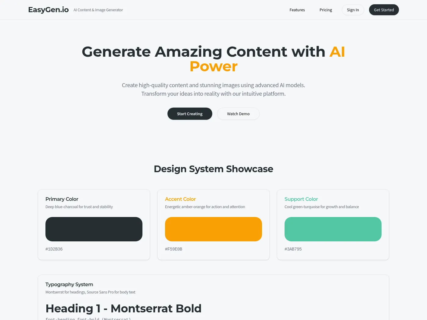 EasyGen.io Clone - AI-Powered Content & Image Generator