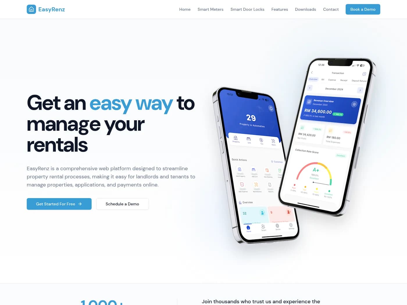 EasyRenz Property Management Platform