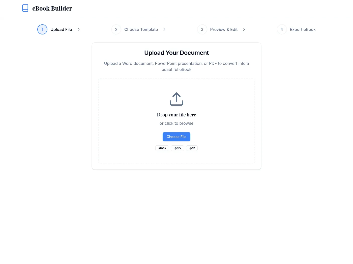 eBook Builder: Effortless Conversion of Docs, Slides, and PDFs into Stunning eBooks