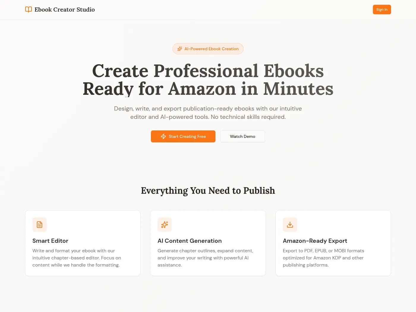 Ebook Creator Studio