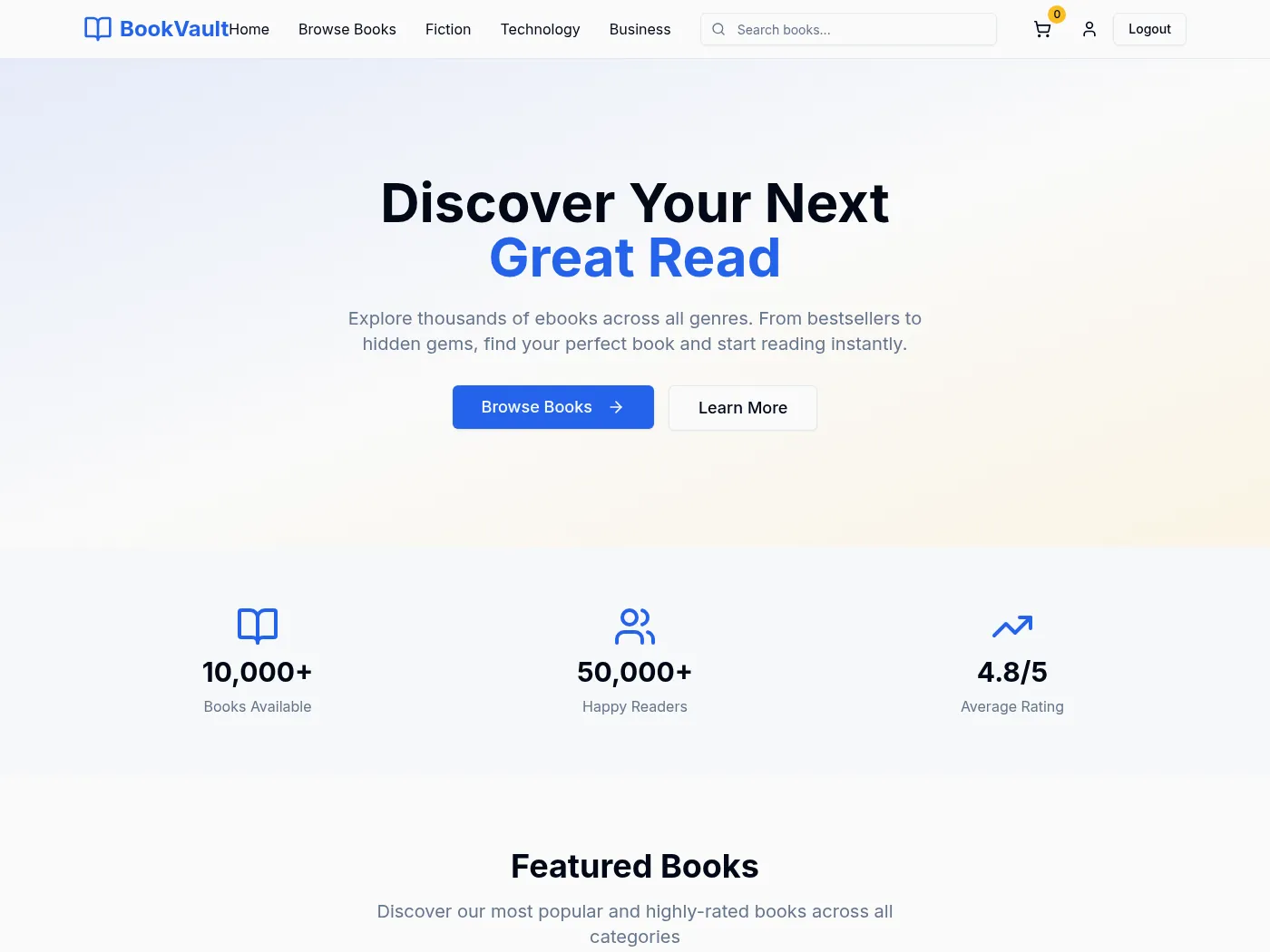 Ebook Marketplace Web App with Multi-Payment Integration
