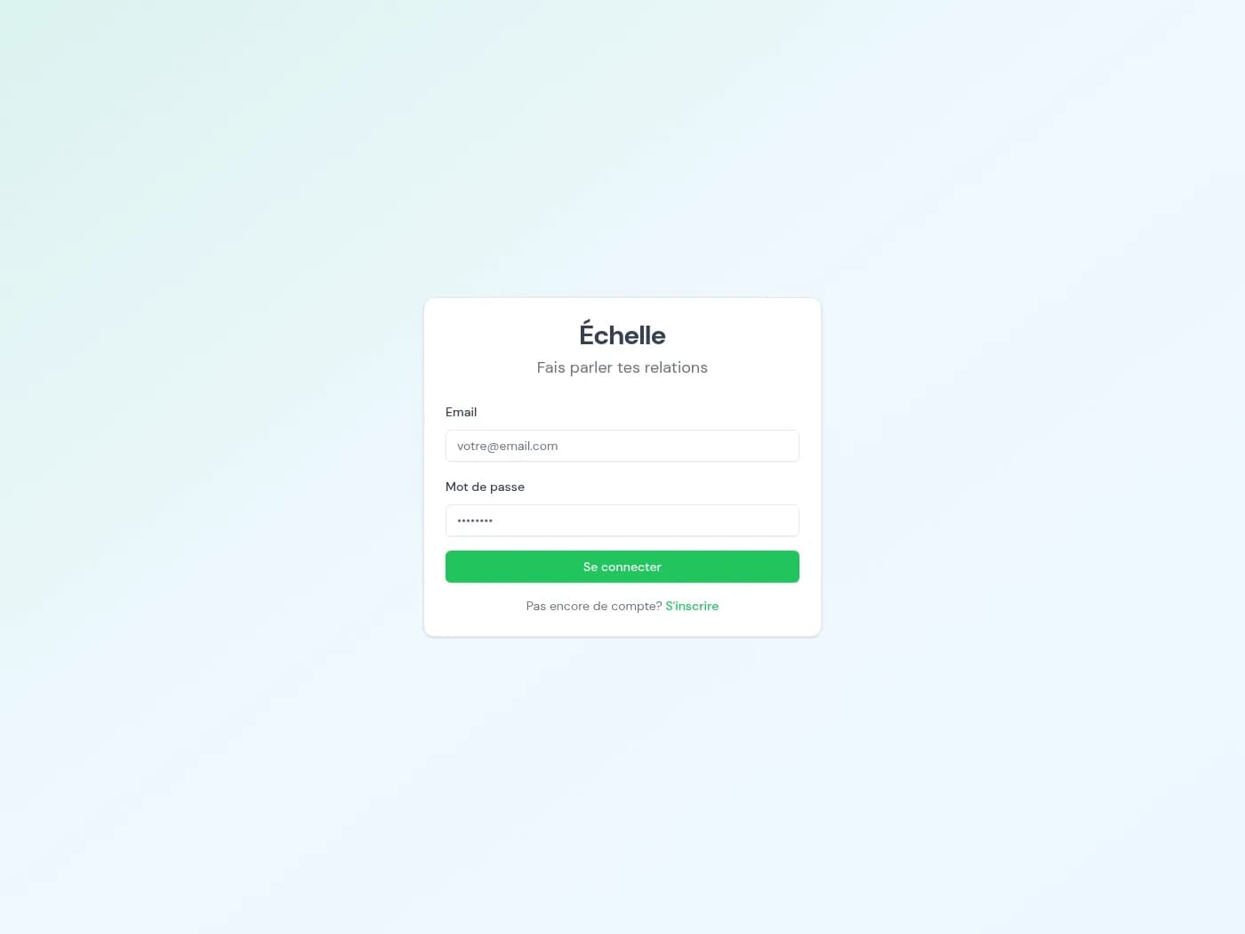 Échelle – Plateforme de Parrainage avec Paiement, Classement et Notifications Instantanées