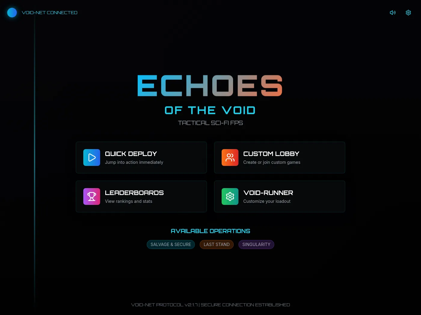 Echoes of the Void: Tactical Sci-Fi FPS