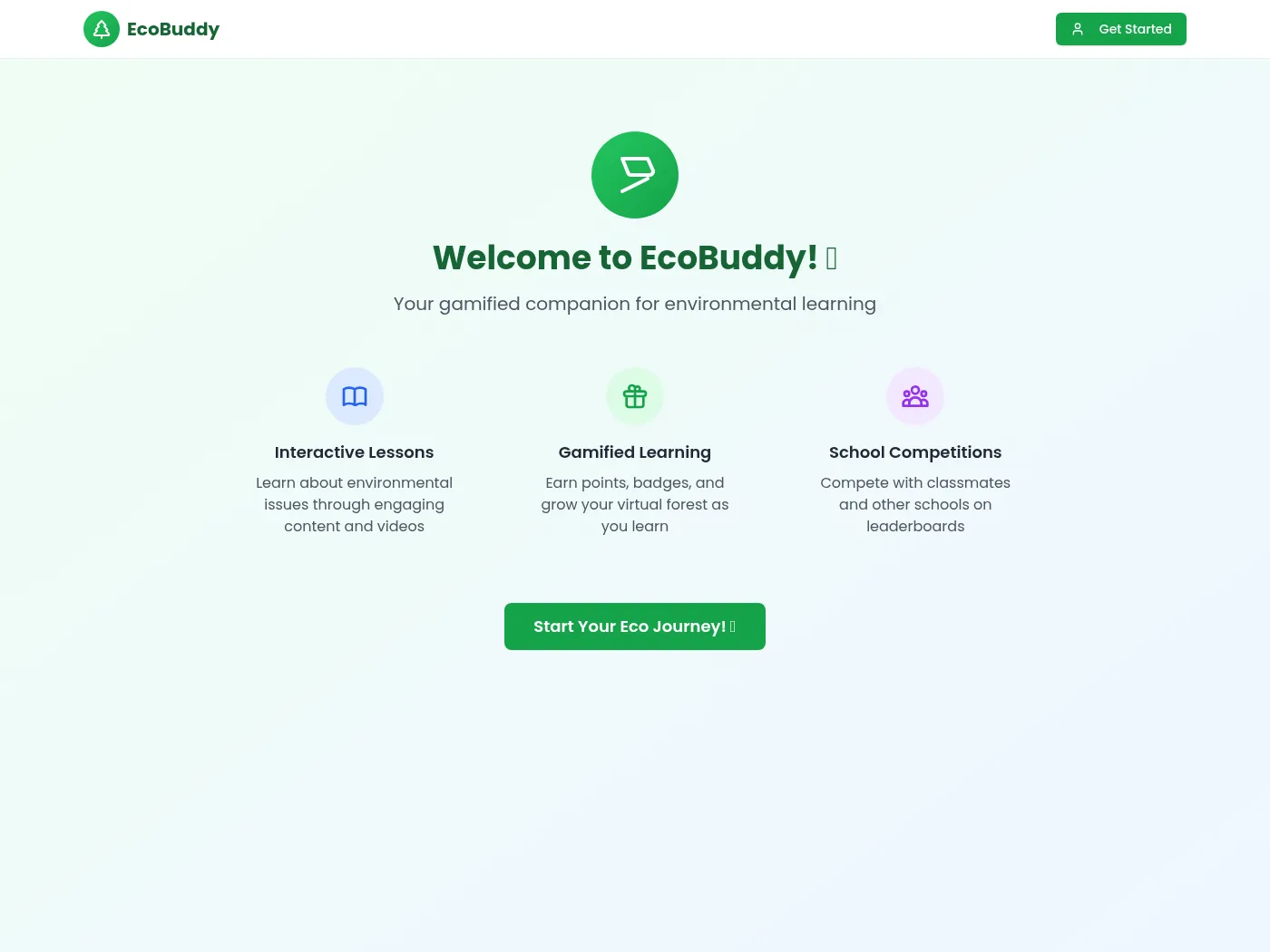 EcoBuddy: Interactive Gamified Platform for Environmental Education