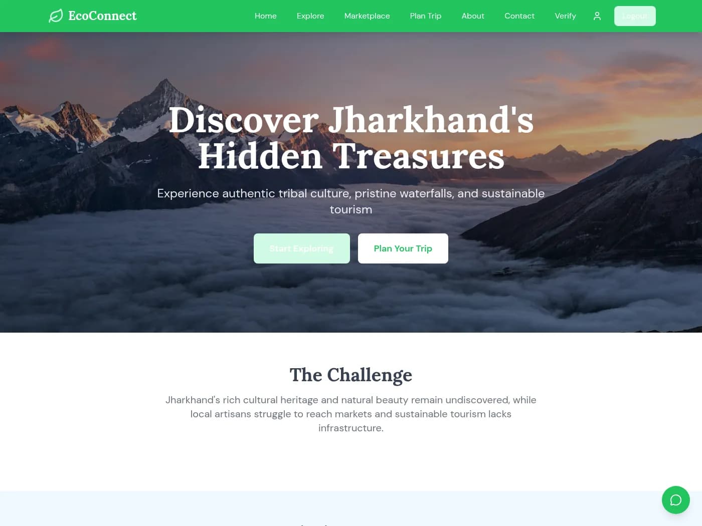 EcoConnect – Smart Digital Platform for Eco & Cultural Tourism in Jharkhand