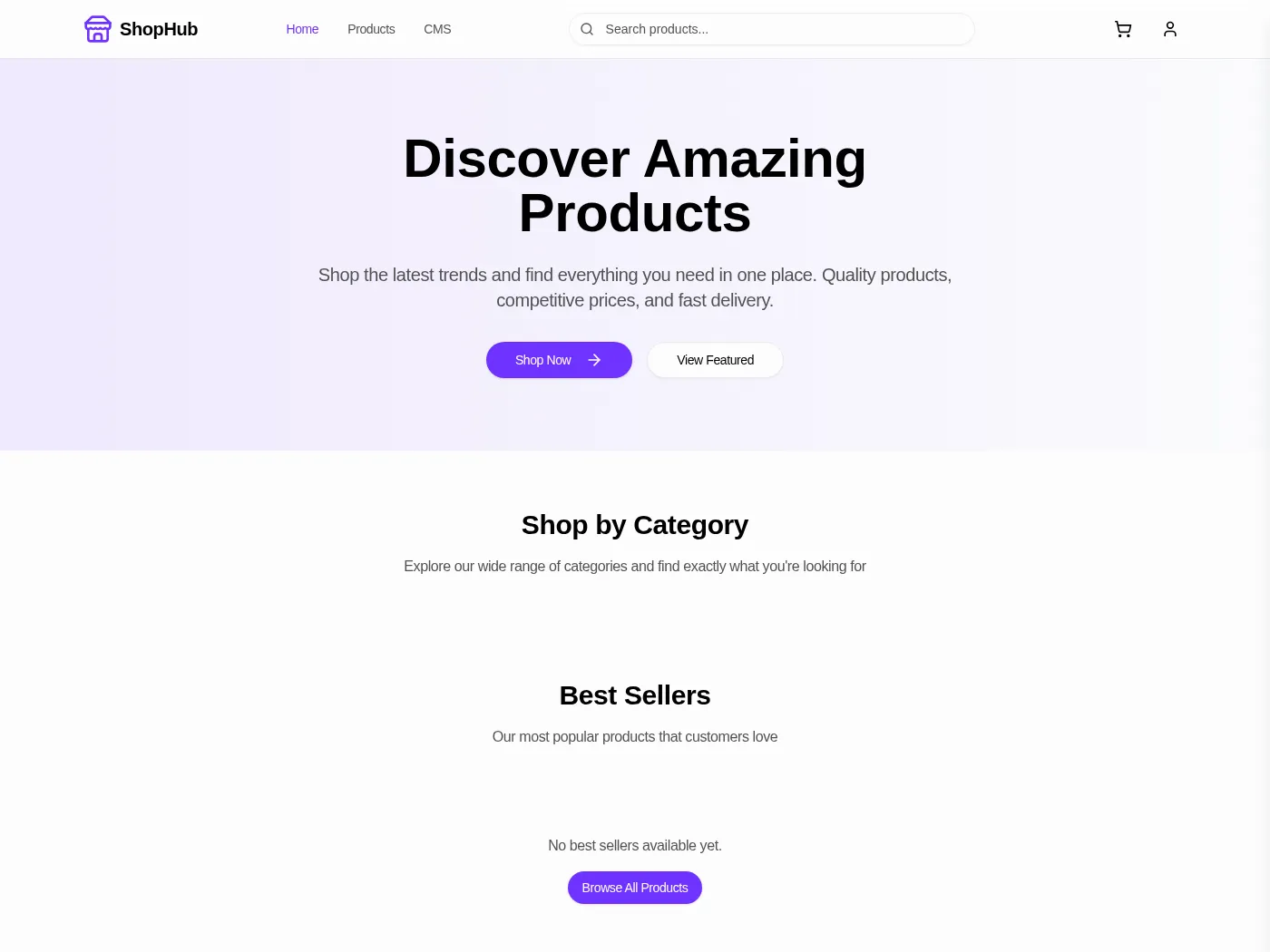 Ecom Store with CMS and Advanced Filtering