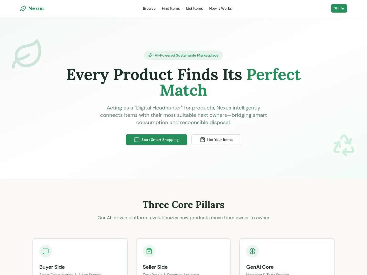 EcoMatch Marketplace