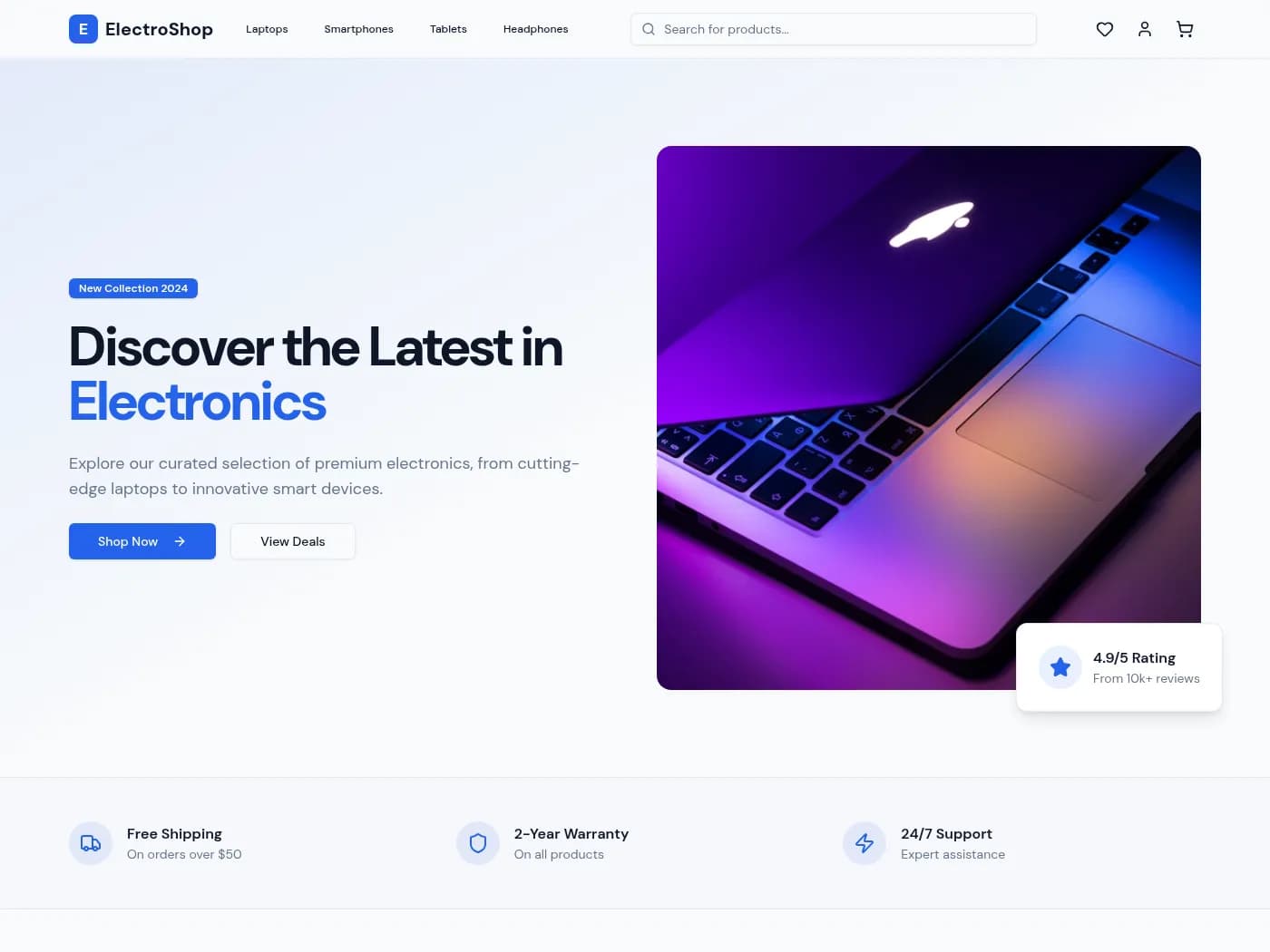ElectroShop: Modern E-commerce Platform for Electronics