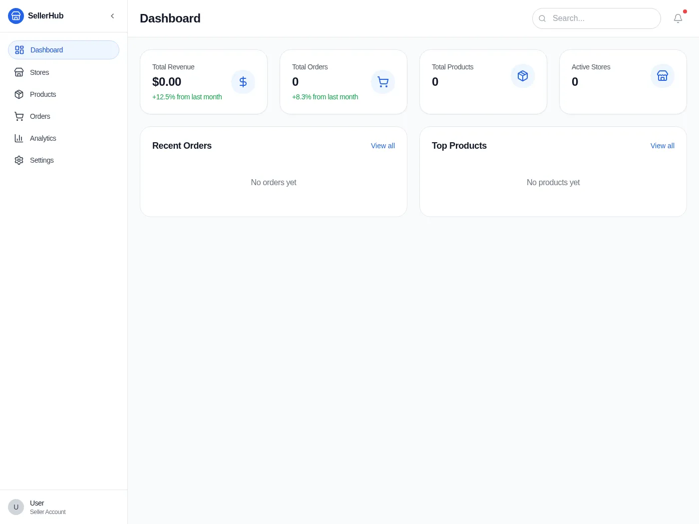 E-Commerce Multistore Seller Panel