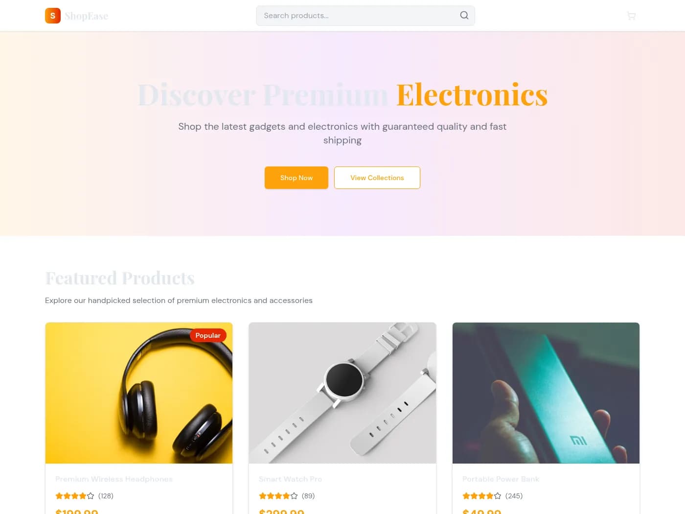 ShopEase Website