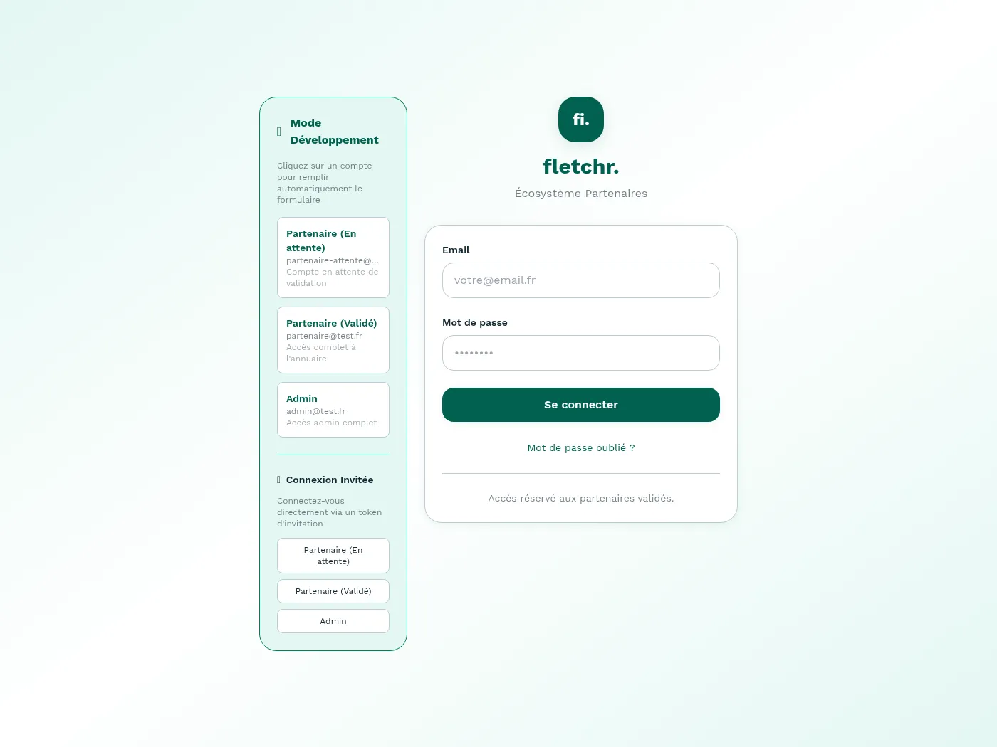 Partenaires Fletchr — Écosystème B2B Privé (FR, AWS, Next.js)