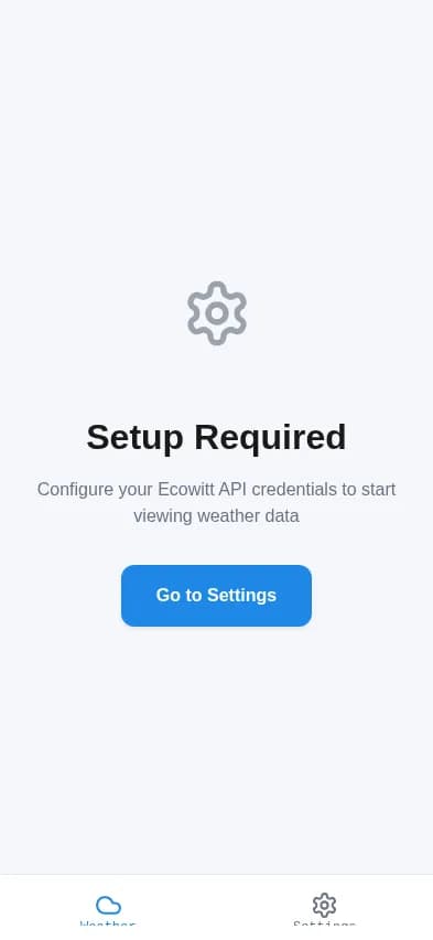Ecowitt Weather Mobile App