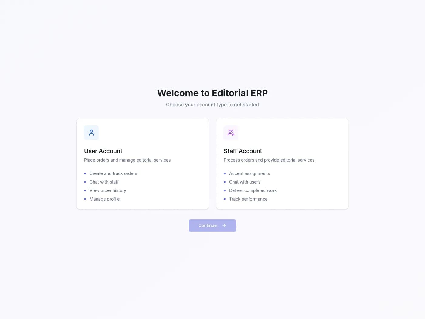Multi-Role ERP for Editorial Team and Order Management