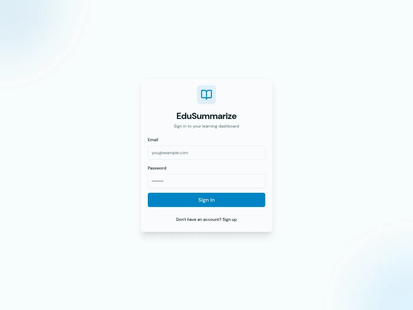 EduSummarize Platform