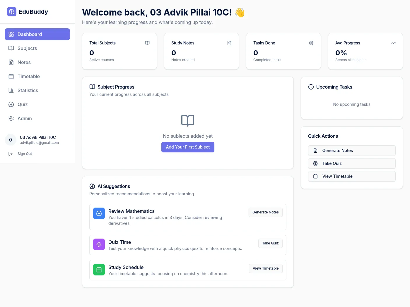 EduBuddy – The Ultimate AI-Powered Study Companion