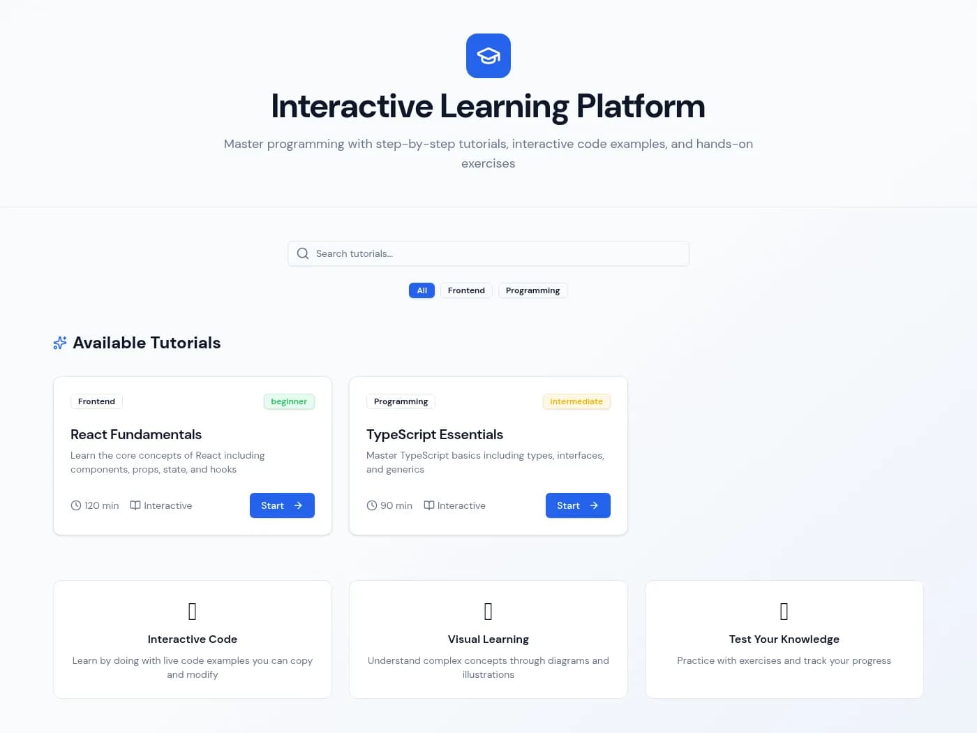 Code-Driven Educational Tutorial Slides Platform