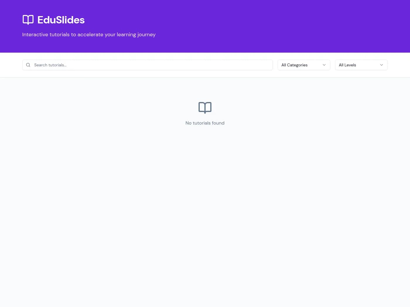 Interactive Educational Tutorial Slides Platform
