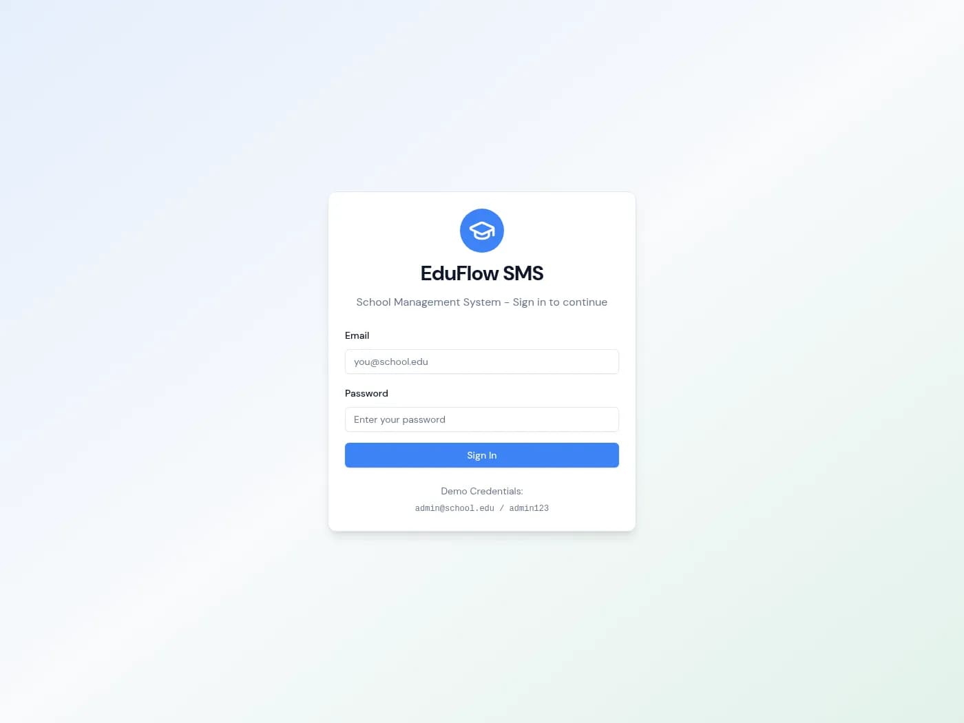 EduFlow School Manager