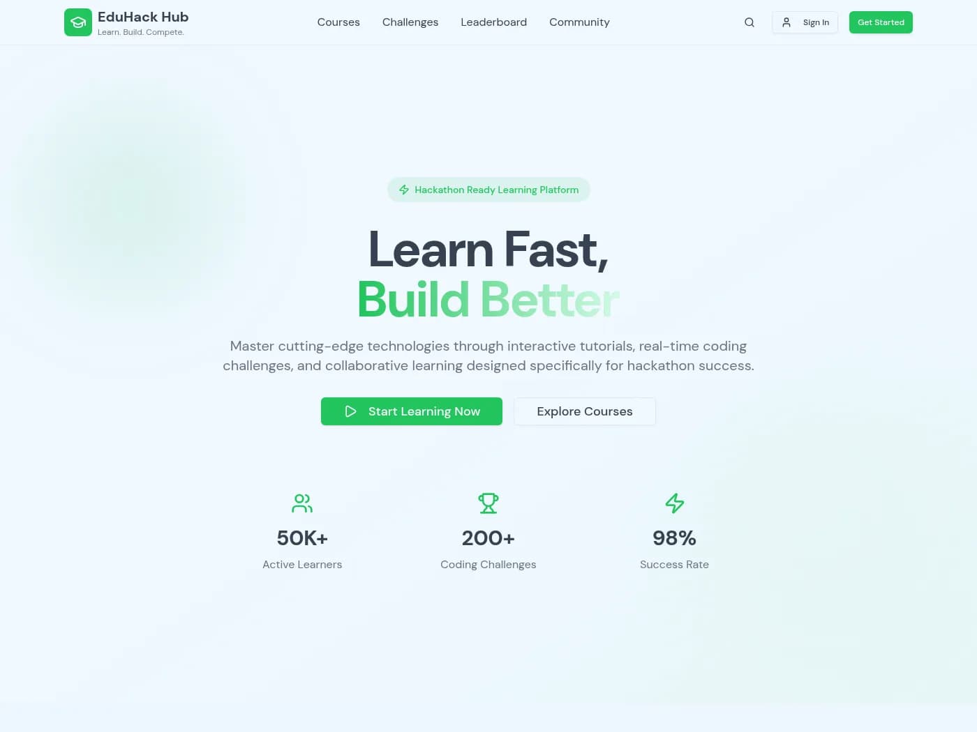 EduHack Hub: Modern Educational Platform for Hackathons