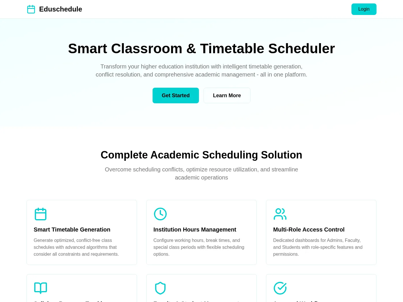 Eduschedule: Smart Classroom & Timetable Scheduler Platform